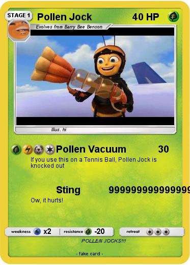 Pokémon Pollen Jock - Pollen Vacuum - My Pokemon Card