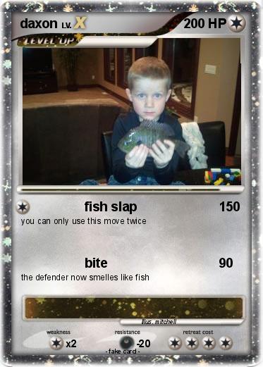 Pokémon daxon - fish slap - My Pokemon Card