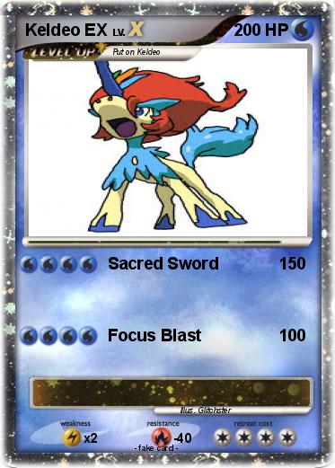 Pokémon Keldeo EX 105 105 - Sacred Sword - My Pokemon Card