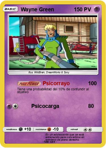 Pokémon Wayne Green - Psicorrayo - Mi carta pokémon