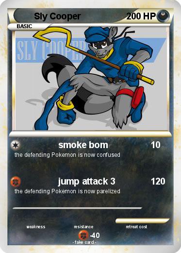 Pokémon Sly Cooper 113 113 - smoke bom - My Pokemon Card