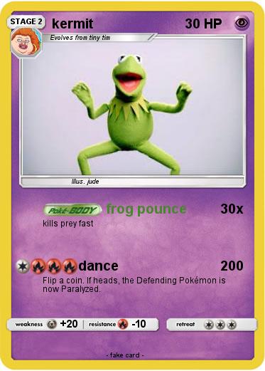 Pokémon kermit 360 360 - frog pounce - My Pokemon Card