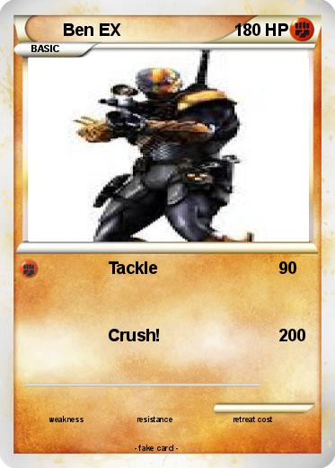 Pokémon Ben EX 9 9 - Tackle - My Pokemon Card