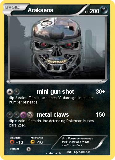 Pokémon Arakaena - mini gun shot - My Pokemon Card