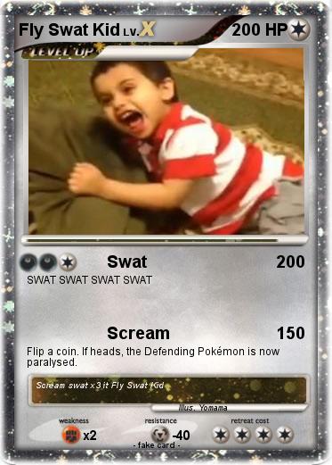 Pokémon Fly Swat Kid - Swat - My Pokemon Card