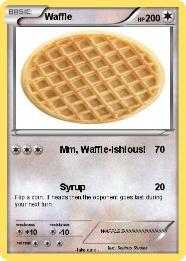Pokémon Waffle 142 142 - Mm, Waffle-ishious! - My Pokemon Card