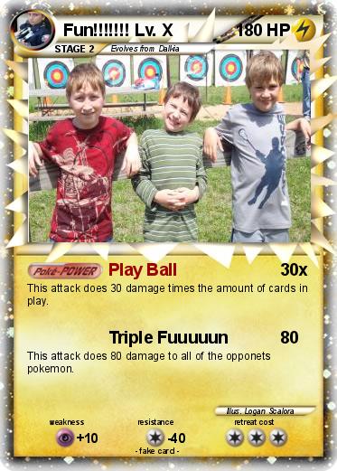 Pokémon Fun Lv X - Play Ball - My Pokemon Card
