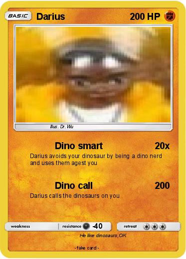 Pokémon Darius 120 120 - Dino smart - My Pokemon Card