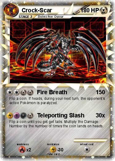 Pokémon Crock Scar - Fire Breath - My Pokemon Card