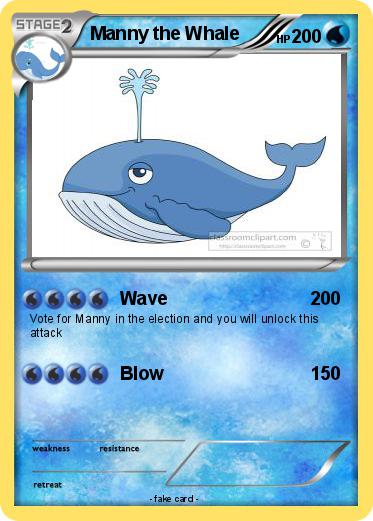 Pokémon Manny the Whale - Wave - My Pokemon Card