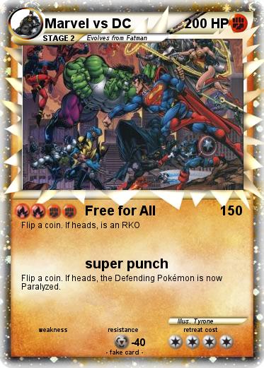 Pokémon Marvel vs DC - Free for All - My Pokemon Card