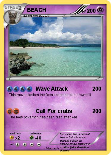 Pokémon BEACH 65 65 - Wave Attack - My Pokemon Card