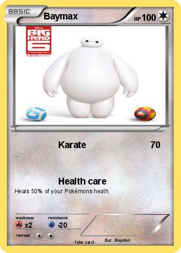 Pokémon Baymax 5 5 - Karate - My Pokemon Card
