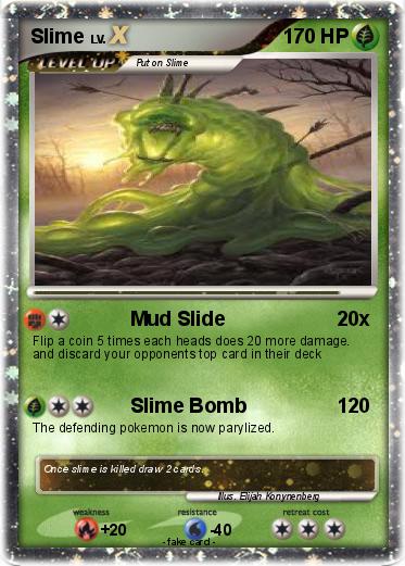 Pokémon Slime 395 395 - Mud Slide - My Pokemon Card