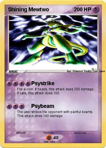 Pokémon Shining Mewtwo 14 14 - Psystrike - My Pokemon Card