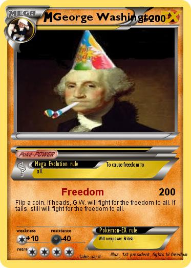 Pokémon George Washington 360 360 - Freedom - My Pokemon Card