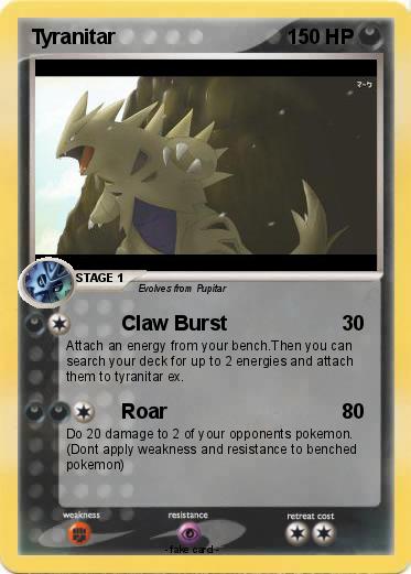 Pokémon Tyranitar 454 454 - Claw Burst - My Pokemon Card