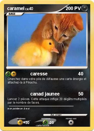 Pokémon caramel 85 85 - caresse - Ma carte Pokémon