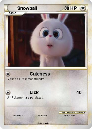 Pokémon Snowball 109 109 - Cuteness - My Pokemon Card