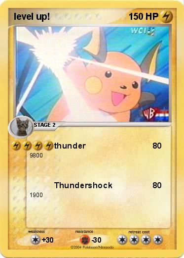 Pokémon level up - thunder - My Pokemon Card