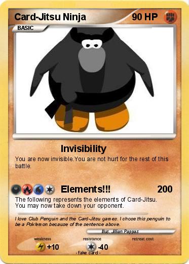 Pokémon Card Jitsu Ninja 1 1 - Invisibility - My Pokemon Card