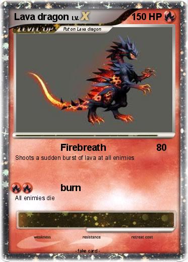Pokémon Lava dragon 10 10 - Firebreath - My Pokemon Card