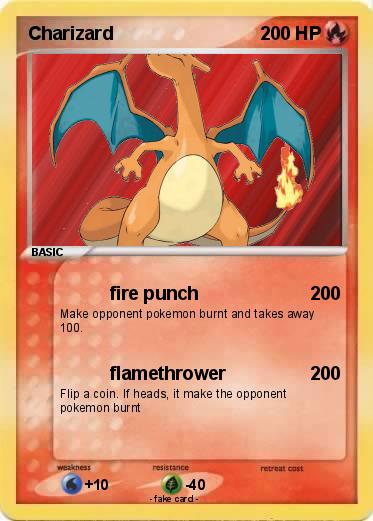 Pokémon Charizard 2313 2313 - fire punch - My Pokemon Card
