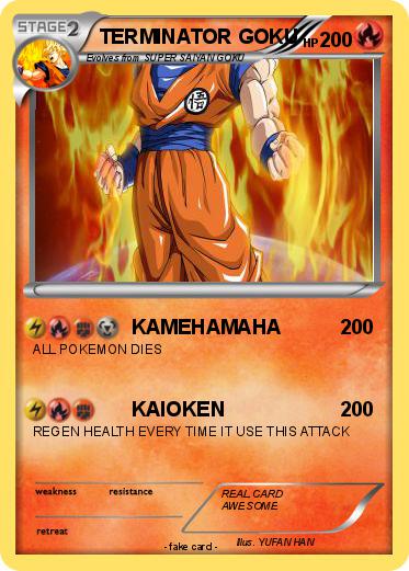 Pokémon TERMINATOR GOKU - KAMEHAMAHA - My Pokemon Card