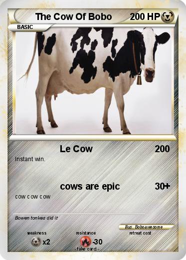 Pokémon The Cow Of Bobo - Le Cow - My Pokemon Card