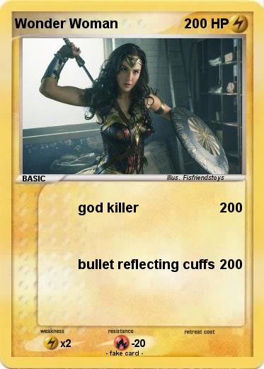 Pokémon Wonder Woman 64 64 - god killer - My Pokemon Card