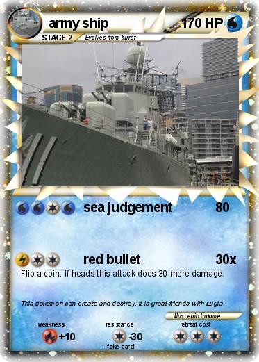 Pokémon army ship - sea judgement - My Pokemon Card