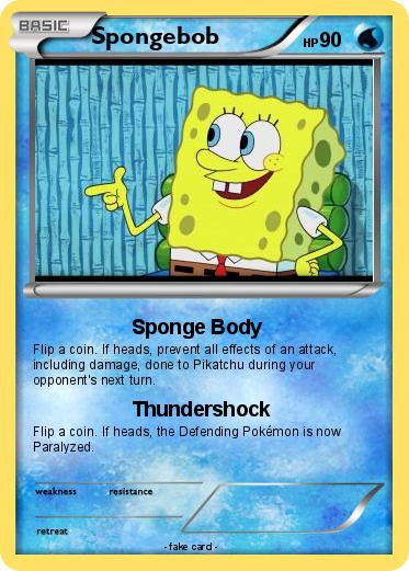 Pokémon Spongebob 3581 3581 - Sponge Body - My Pokemon Card