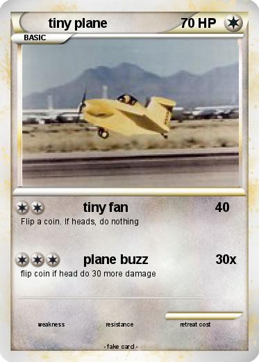 Pokémon tiny plane - tiny fan - My Pokemon Card