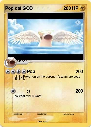Pokémon Pop cat GOD - Pop - My Pokemon Card
