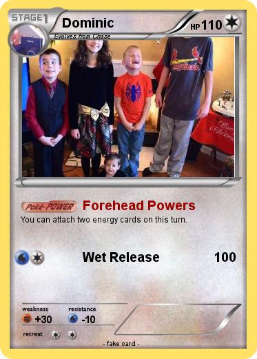 Pokémon Dominic 144 144 - Forehead Powers - My Pokemon Card