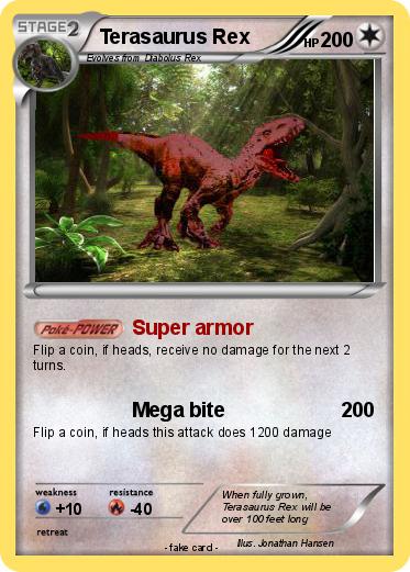 Pokémon Terasaurus Rex - Super armor - My Pokemon Card