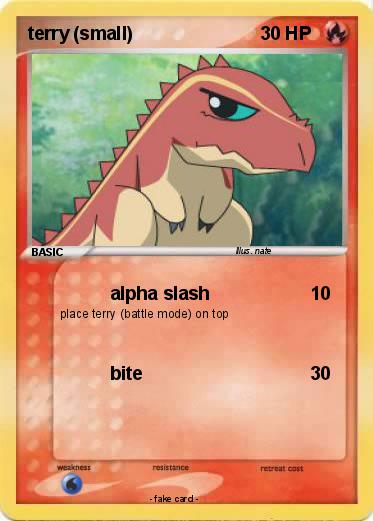 Pokémon terry small 1 1 - alpha slash - My Pokemon Card
