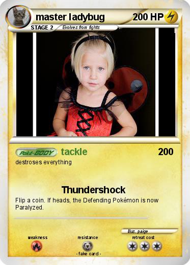 Pokémon master ladybug - tackle - My Pokemon Card