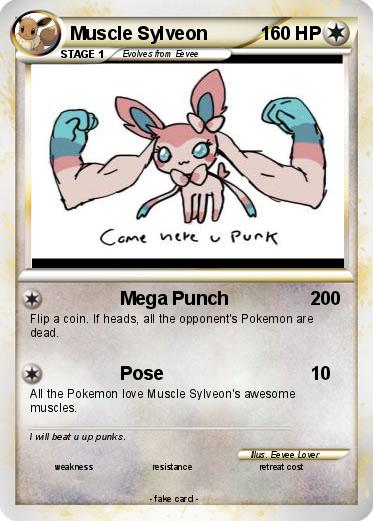 Pokémon Muscle Sylveon - Mega Punch - My Pokemon Card