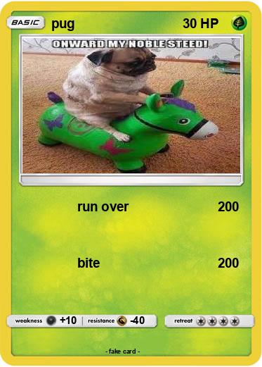 Pokémon pug 824 824 - run over - My Pokemon Card