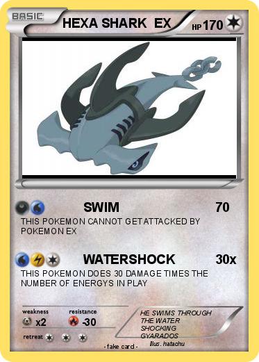 Pokémon HEXA SHARK EX - SWIM - My Pokemon Card