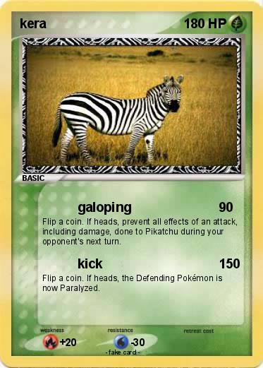 Pokémon kera 4 4 - galoping - My Pokemon Card