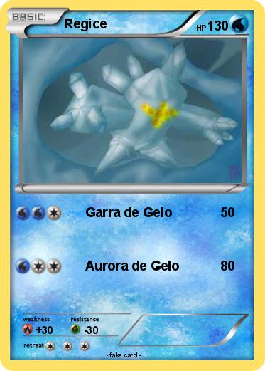 Pokémon Regice 525 525 - Garra de Gelo - My Pokemon Card