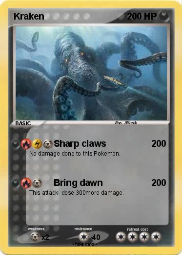 Pokémon Kraken 313 313 - Sharp claws - My Pokemon Card