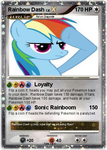 Pokémon Rainbow Dash 874 874 - Loyalty - My Pokemon Card