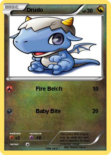 Pokémon Drudo - Fire Belch - My Pokemon Card