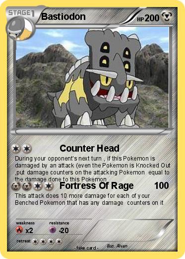 Pokémon Bastiodon 130 130 - Counter Head - My Pokemon Card