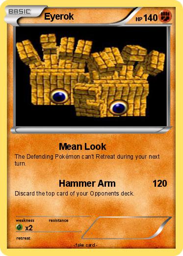Pokémon Eyerok 1 1 - Mean Look - My Pokemon Card