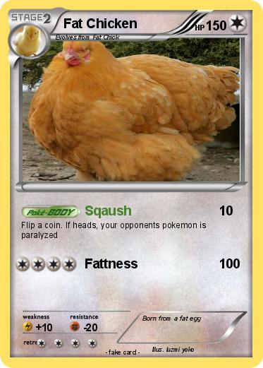 Pokémon Fat Chicken 7 7 - Sqaush - My Pokemon Card
