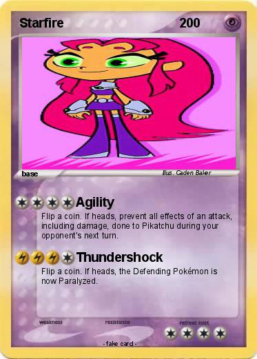 Pokémon Starfire 126 126 - Agility - My Pokemon Card